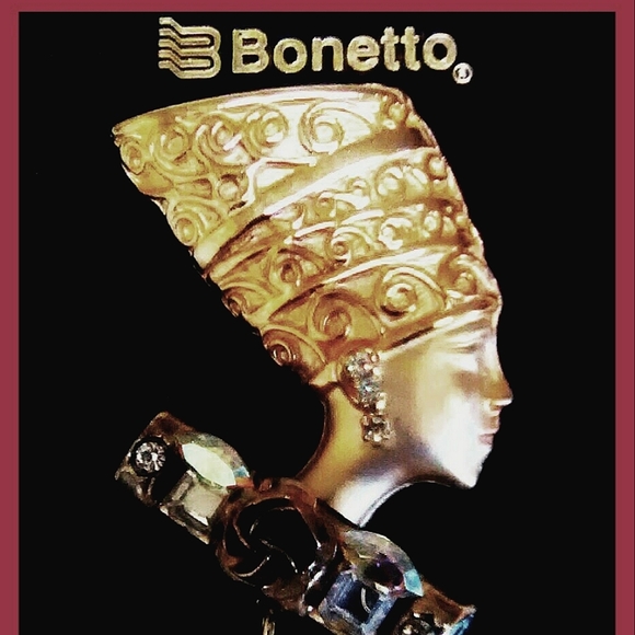 Bonetto | Accessories | Vintage Queen Nefertiti Clock Brooch | Poshmark